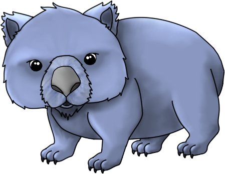 Silver Blue Wombat